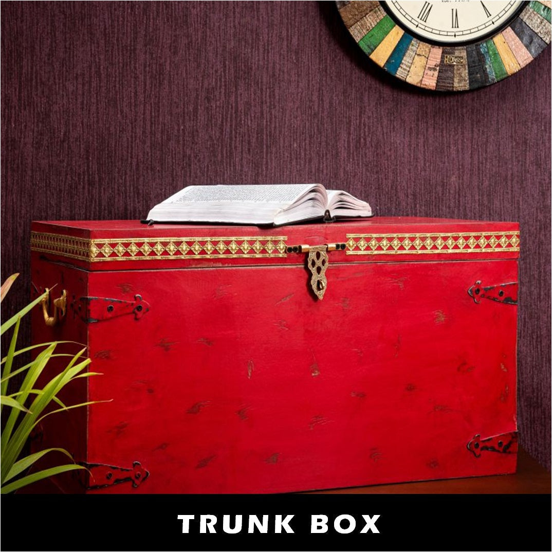 Elegant Wooden Trunk Box for Stylish Storage | D'DASS Store
