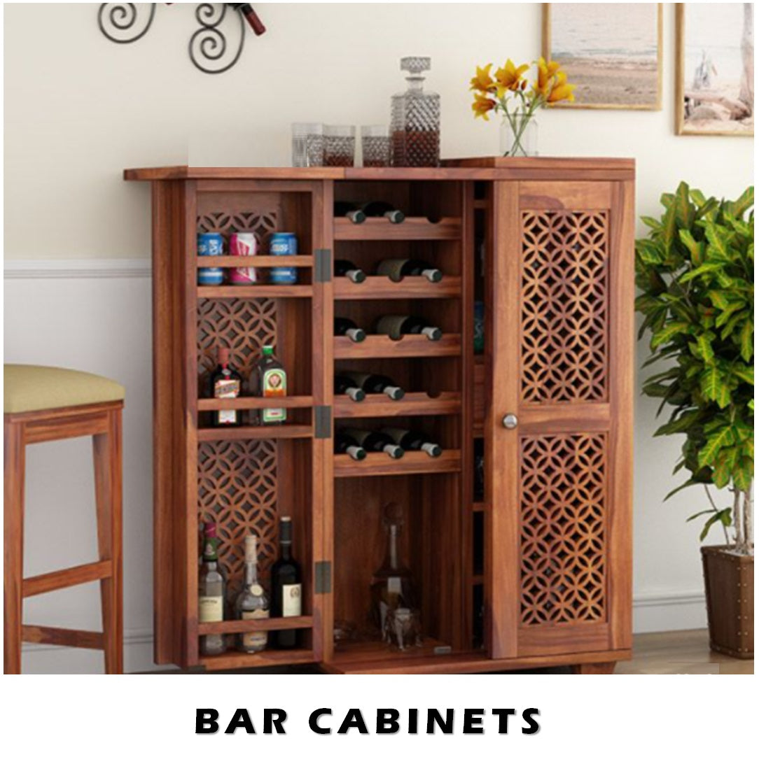 Buy Wooden Bar Storage Online @ Upto 75% Off in India | D'DASS Store