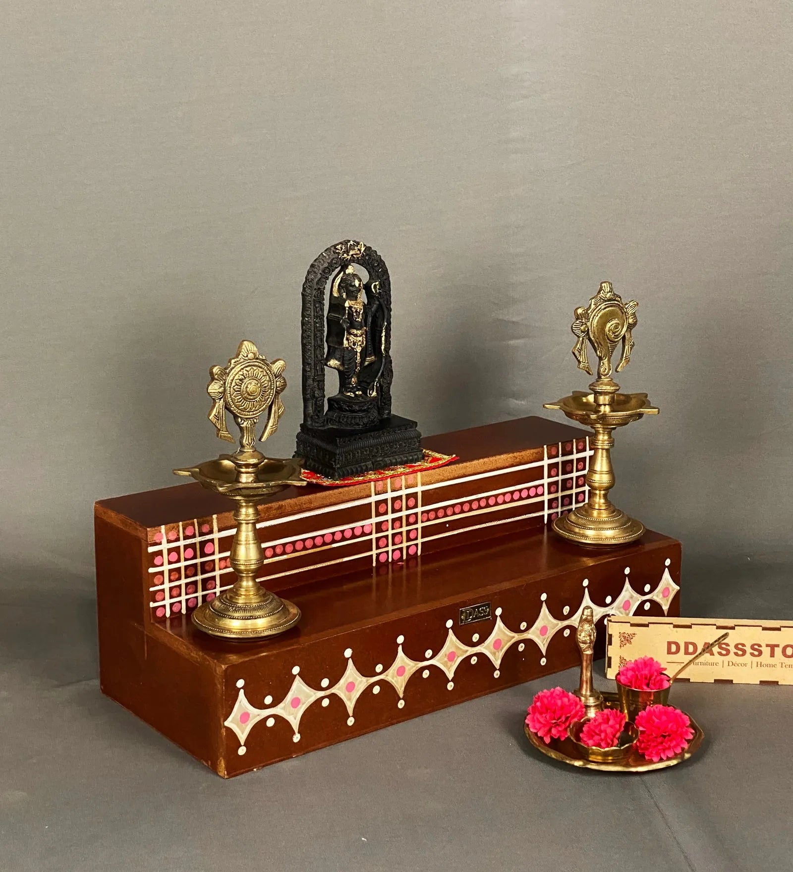 Buy Sri Annpurna Kollam Painted GOLU Stand Kolu Padi & Steps Altar ...