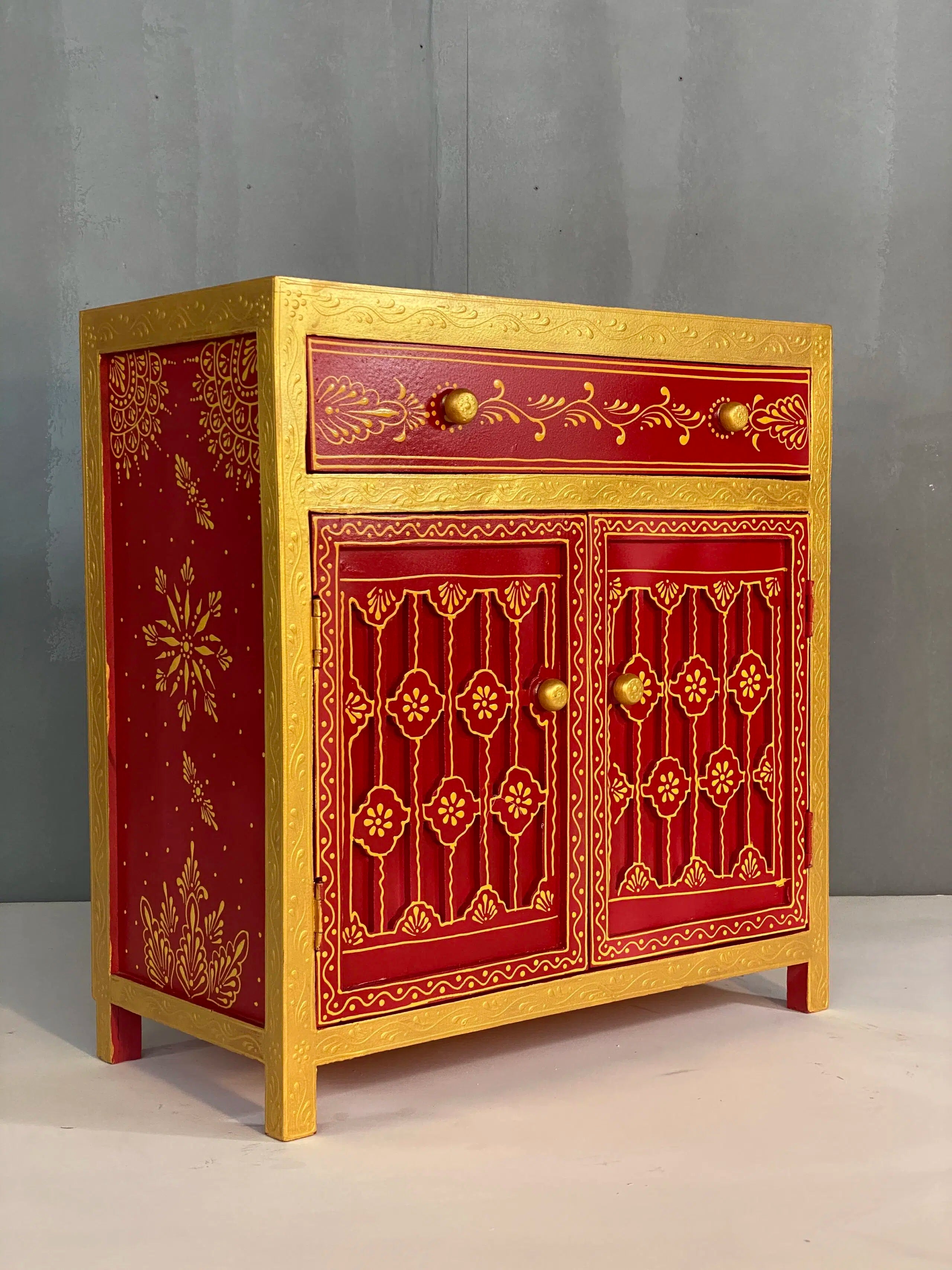 Wooden Puja Temple Cabinet for Home | WT2425Cabinet_Multi | D'DASS Store