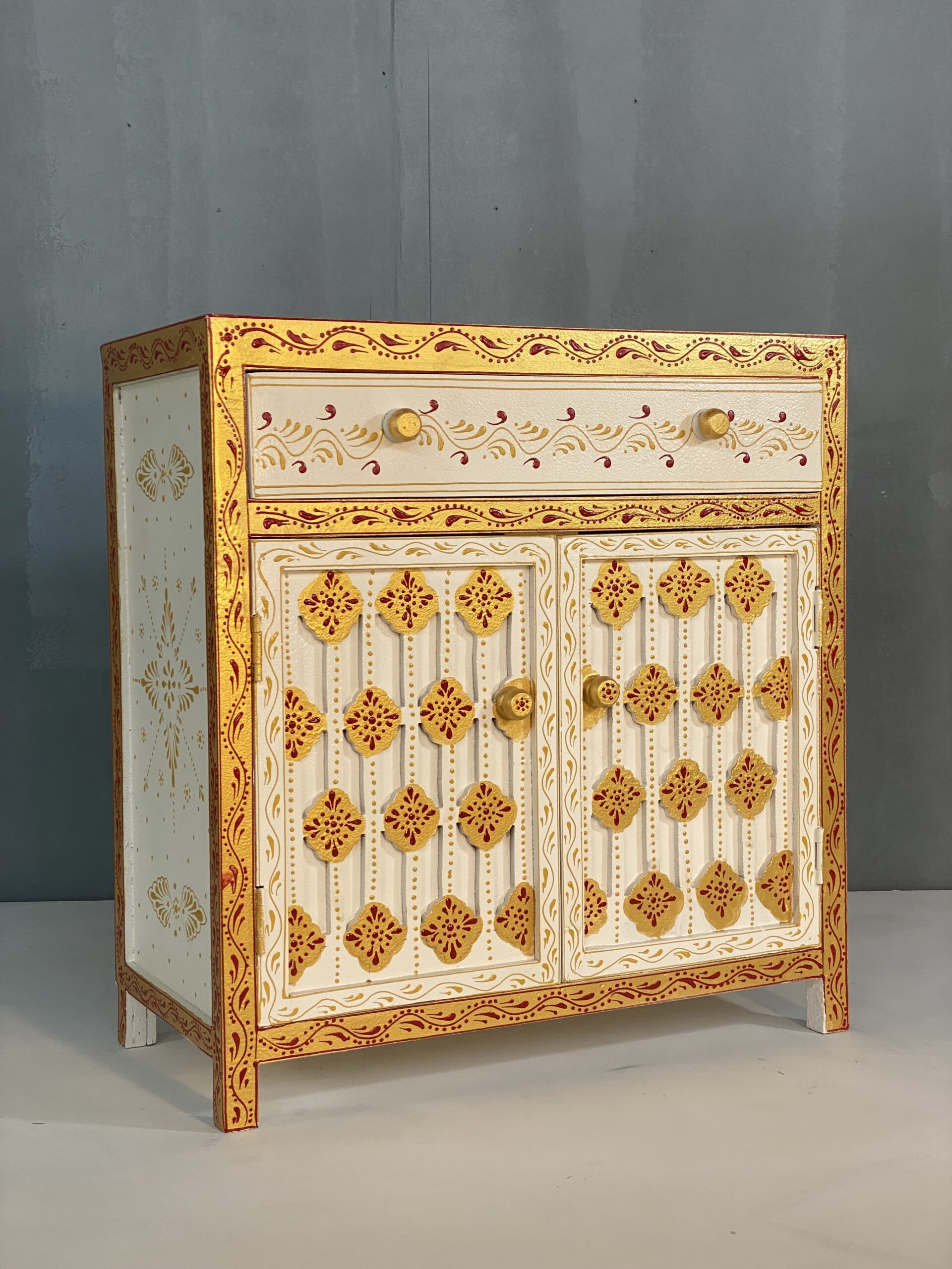 Wooden Puja Temple Cabinet for Home | WT2425Cabinet_RG | D'DASS Store