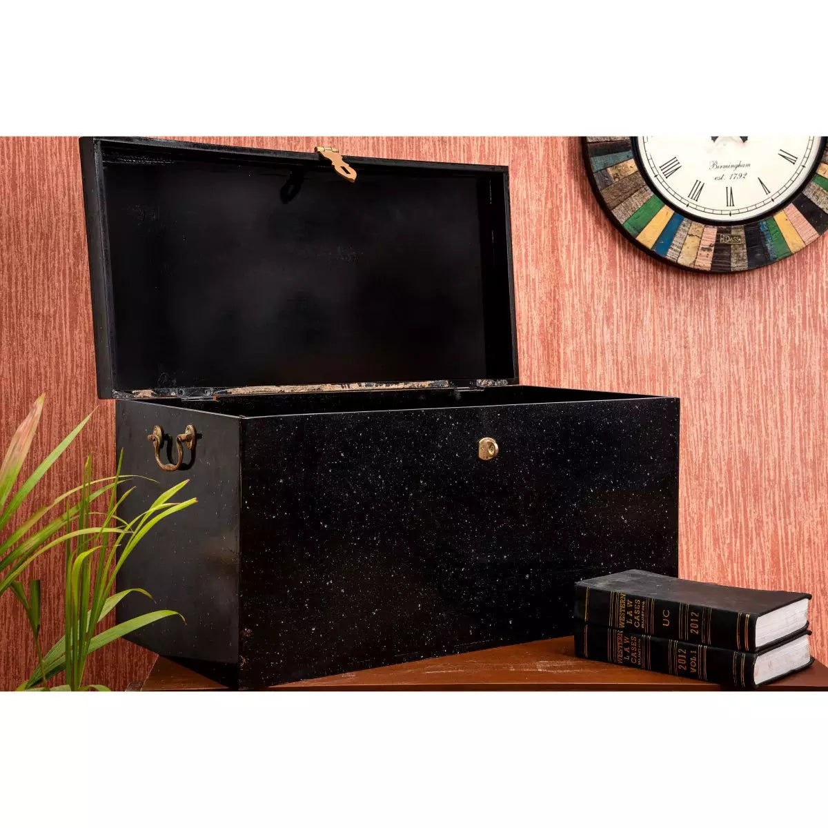 Ethnic Style Decorative Distressed Wooden Trunk & Storage Box ...