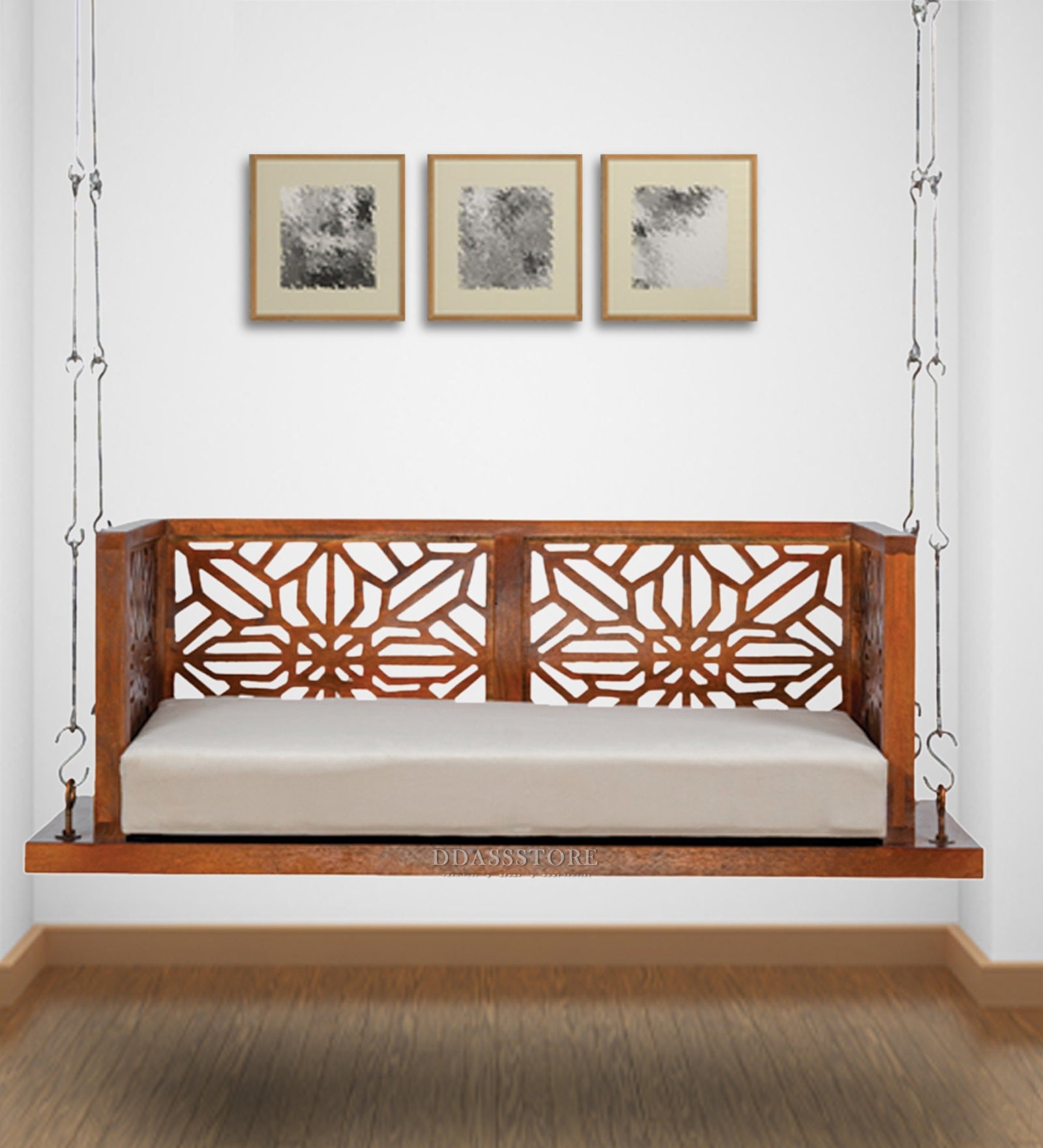 Hanging Solid wood Hammock Swing Sofa for Living Room | House Swings ...