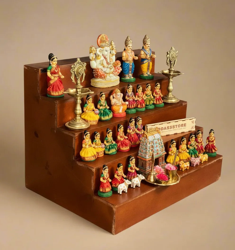 Buy Wooden Steps Altar & GOLU Stand Kolu Padi | ddassstore.com