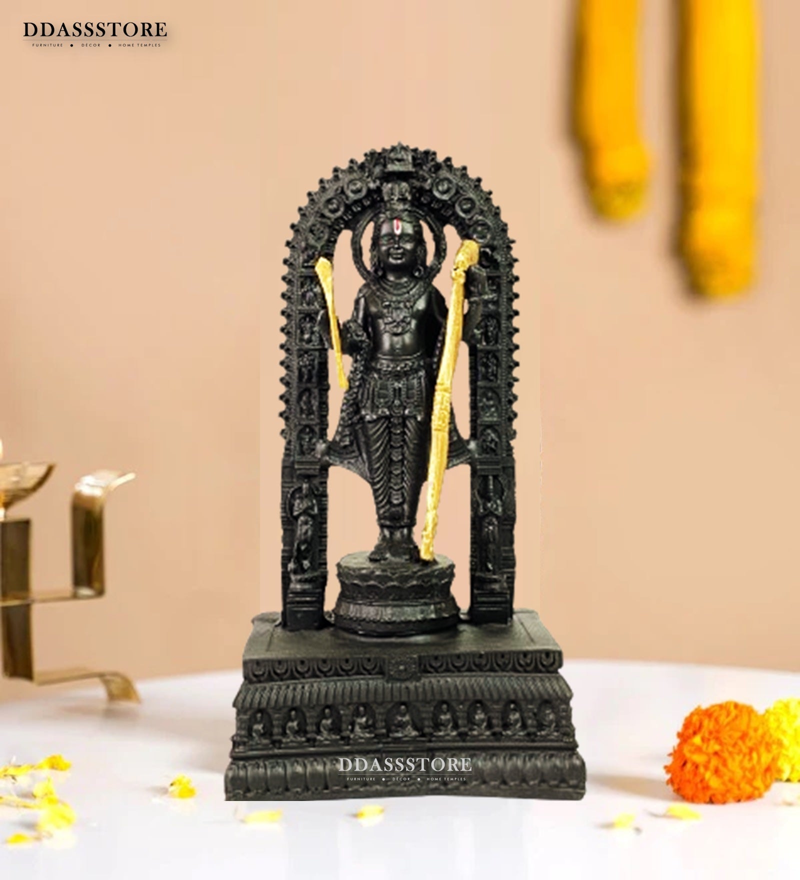 Shri Ram Lalla Idol Miniature Sculpture Height 7 Inch, Shri Ram Murti ...