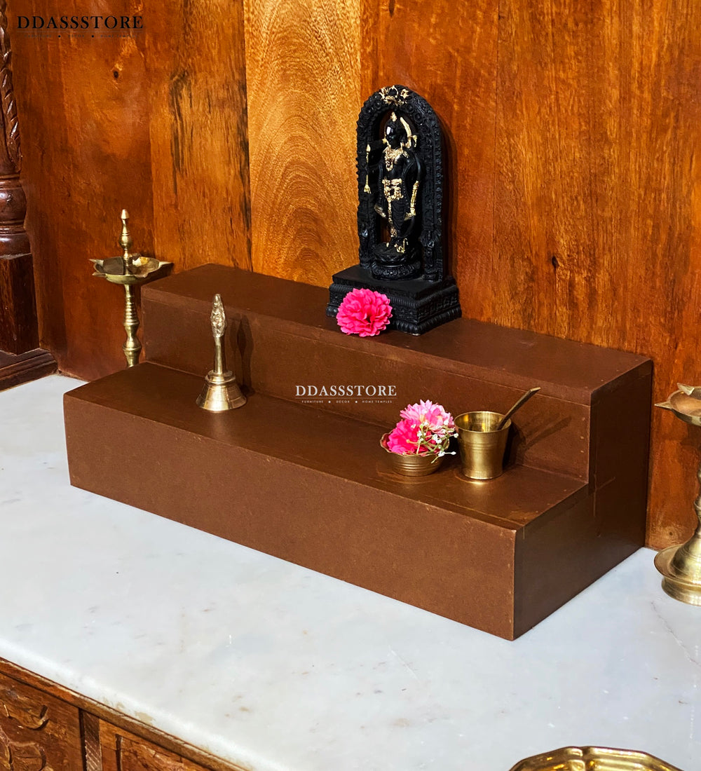 Wooden Steps Altar for Wooden Home Temple | GOLU Stand Kolu Padi (Set ...