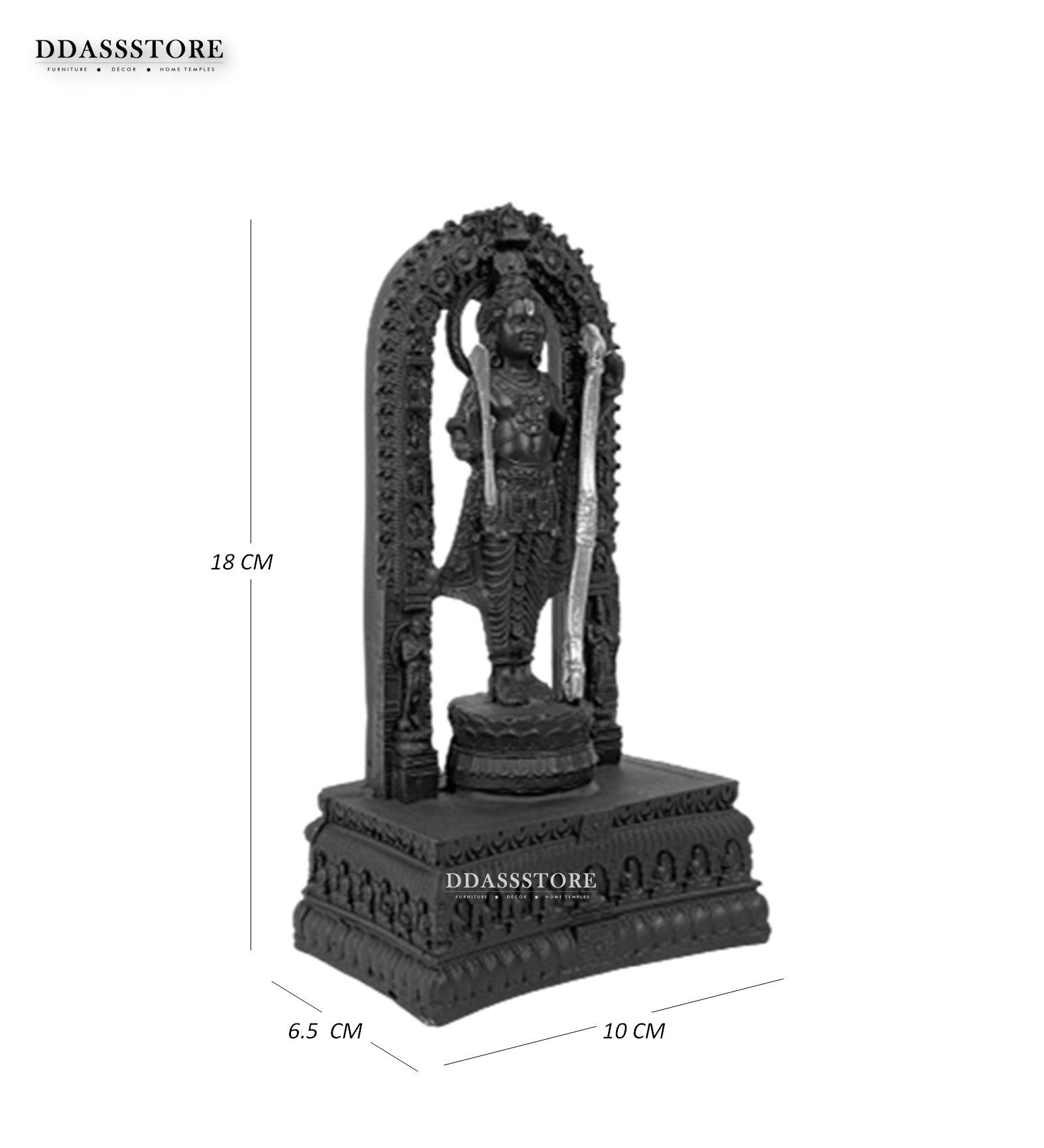 Shri Ram Lalla Idol Miniature Sculpture Height 7 Inch, Shri Ram Murti ...